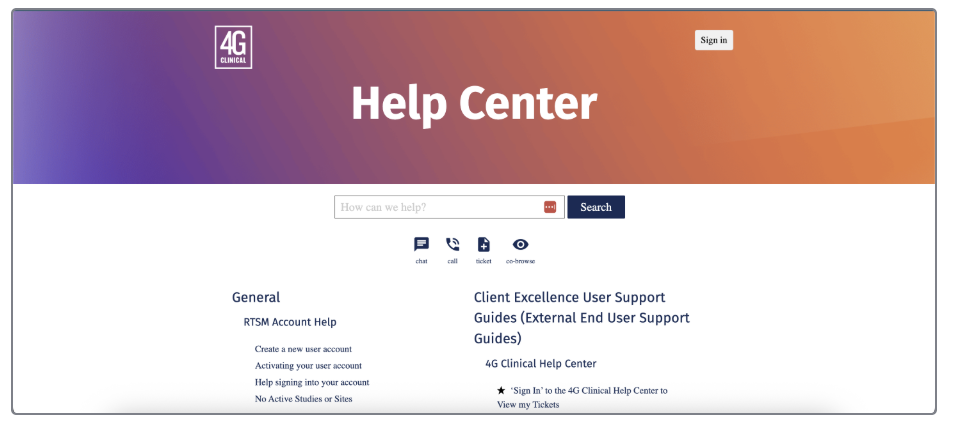 4G Clinical Help Center Guide for End Users – Help Center